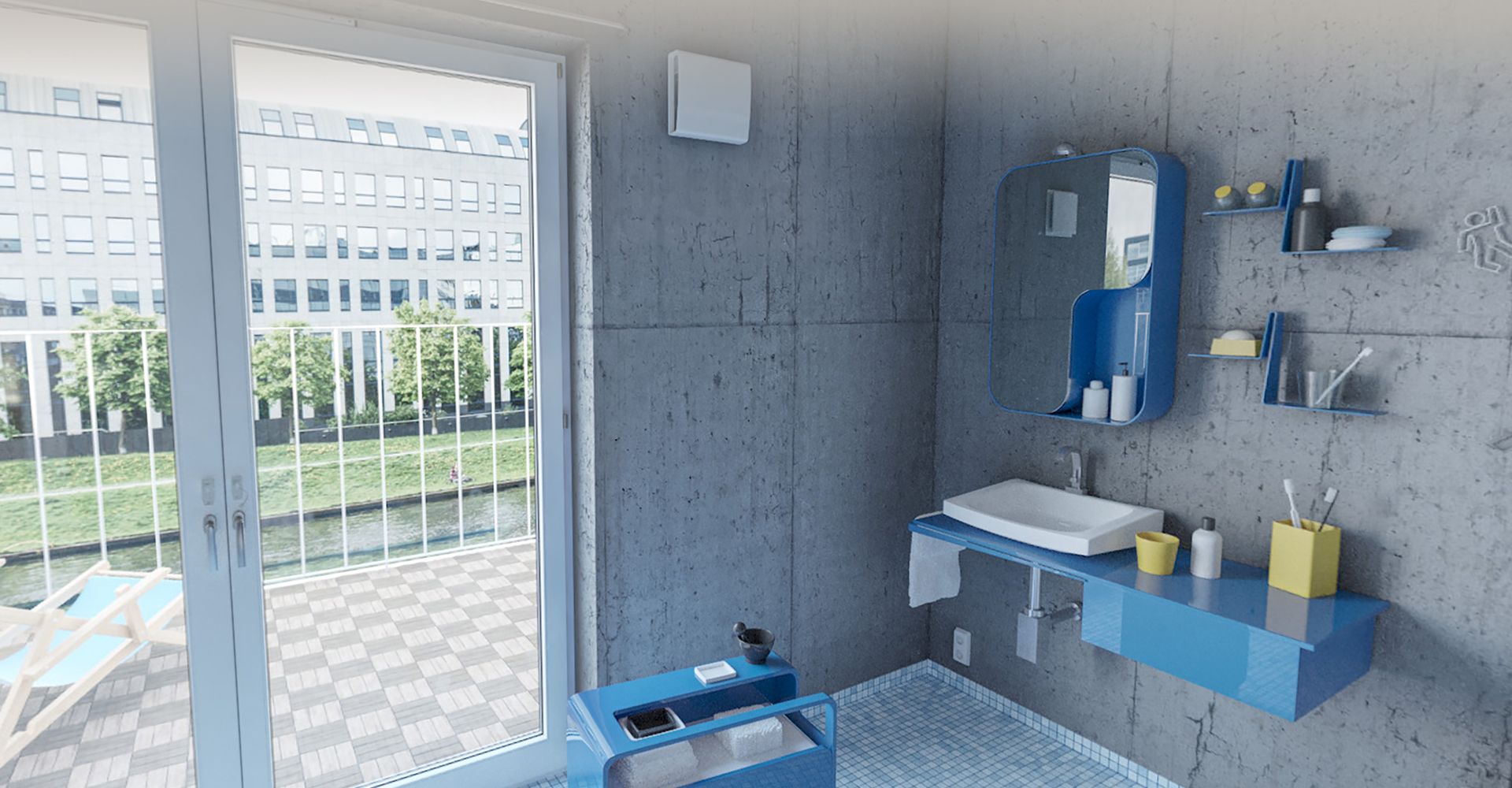 ego - Einzelraum-Lüftungsgerät mit Wärmerückgewinnung - WESCO